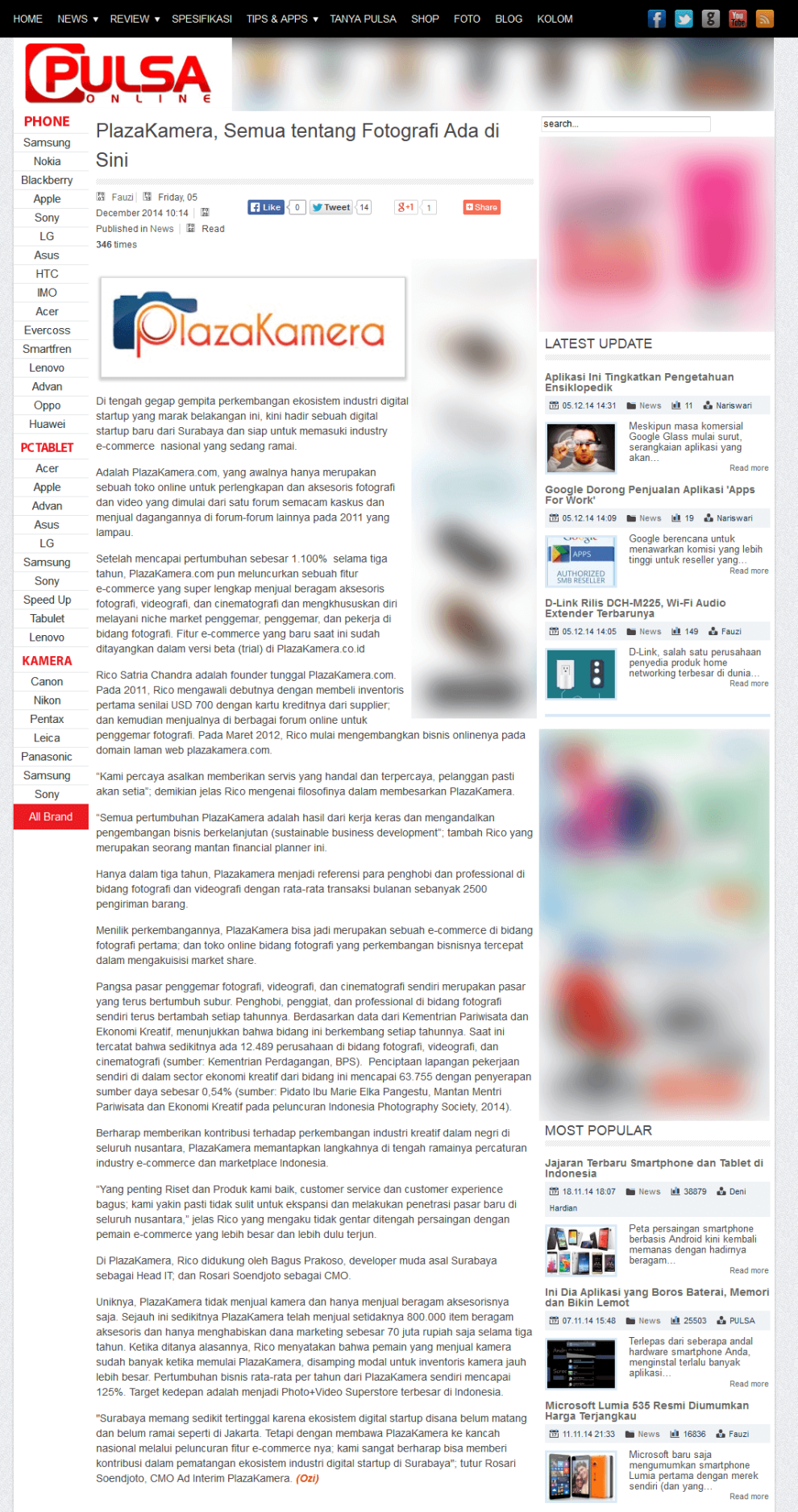 Tabloid Pulsa - PlazaKamera.com