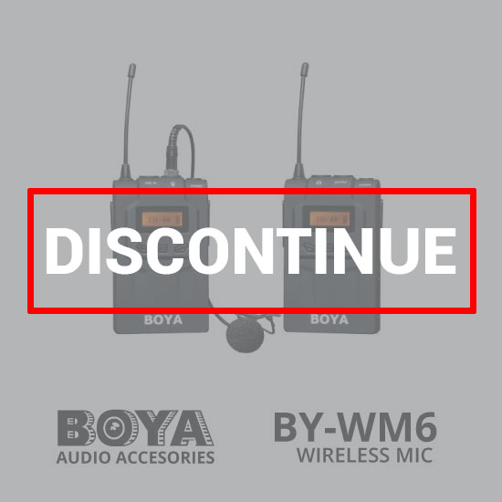Boya Wireless Microphone BY-WM6 - Plaza Kamera Surabaya